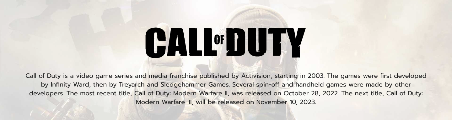 Call of Duty Official Merchandise – Free Authority